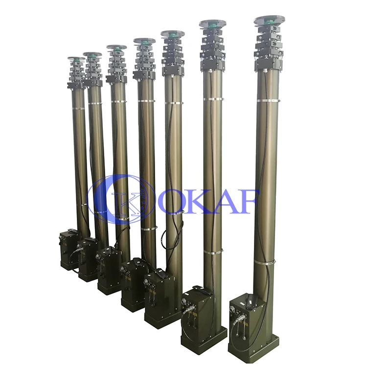 3M 5M 10M Electric Motor Driven Mechanical Telescopic Mast