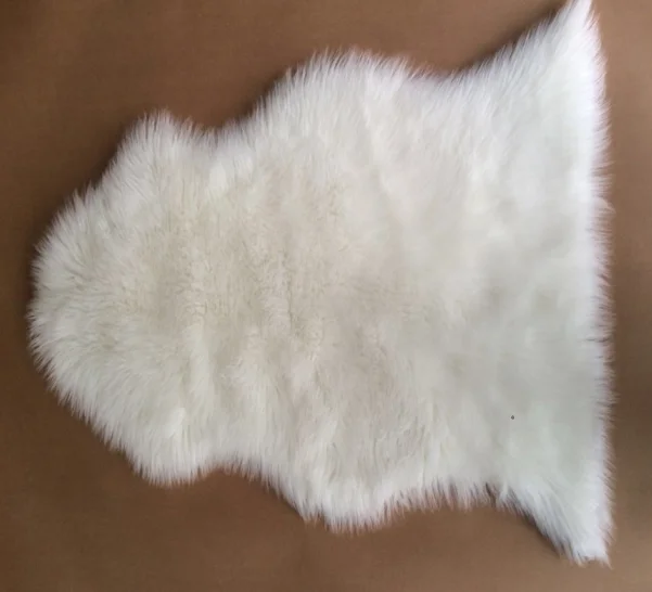 100 Acrylic Faux Fur Sheep Skin Rugs and Carpets Fake Fur Rugs Single ...
