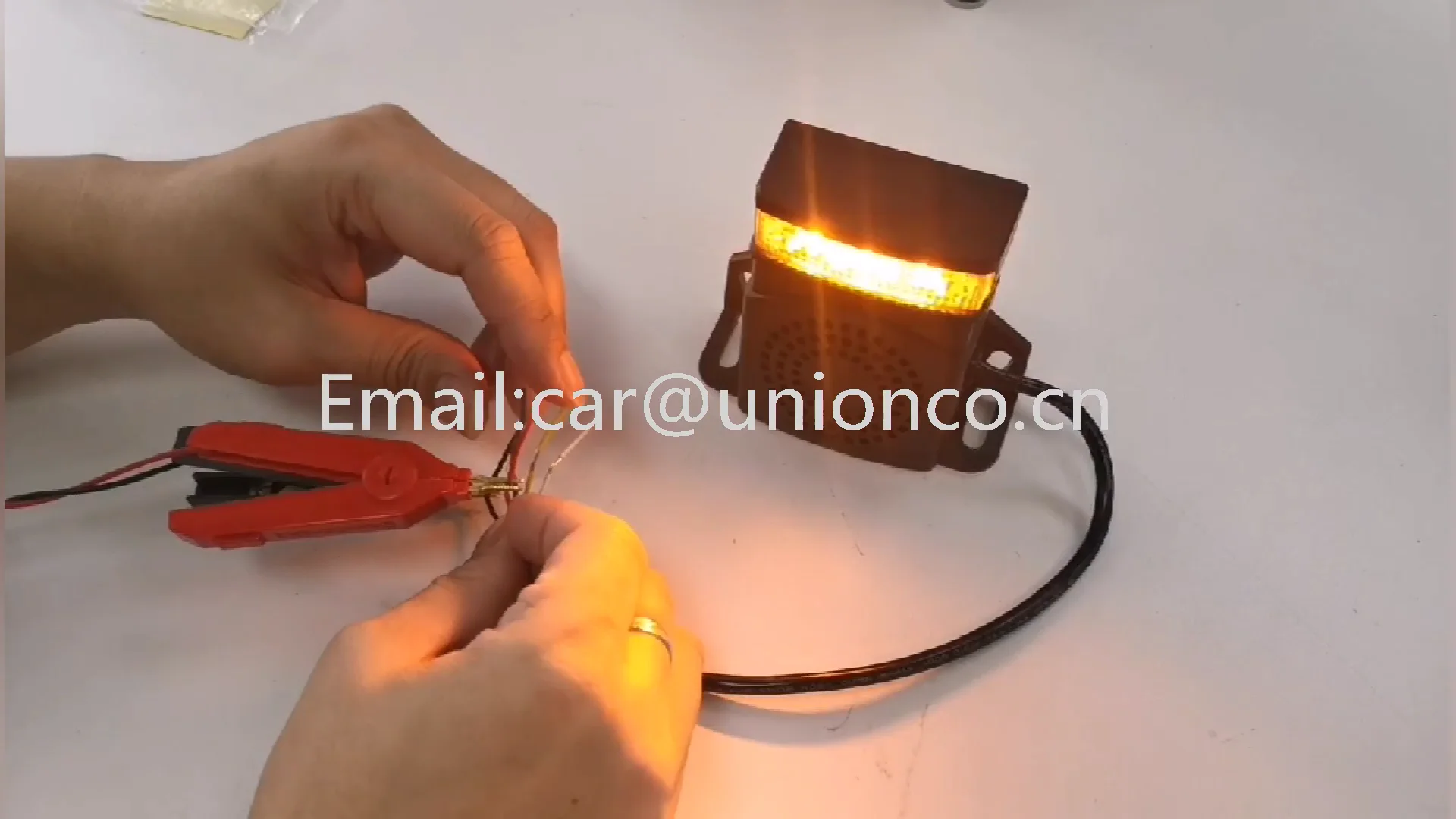 12-80v Professional Reverse Alarm Reverse Warning Alarm Warning Light ...