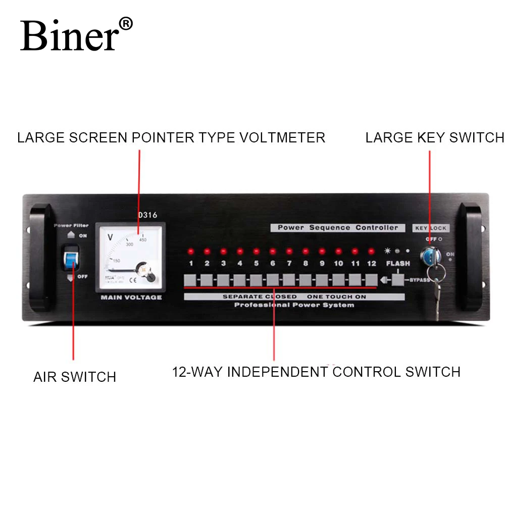 D316 Power Sequence Controller - 12 Channels for Audio