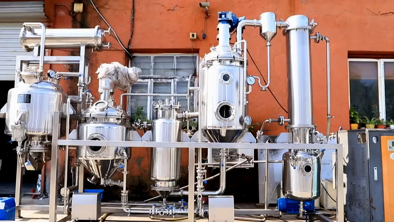 Vacuum Herbal Fruit Concentrate Small Concentration Extraction Unit ...