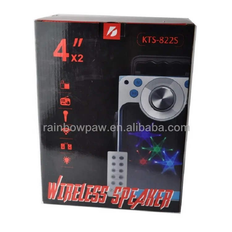 KTS-822S Wireless Portable Speaker - Mirror Glass Style