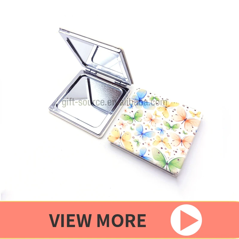 Custom Kawaii Cute Folded Aluminum Mirror Frame Portable Small Foldable ...