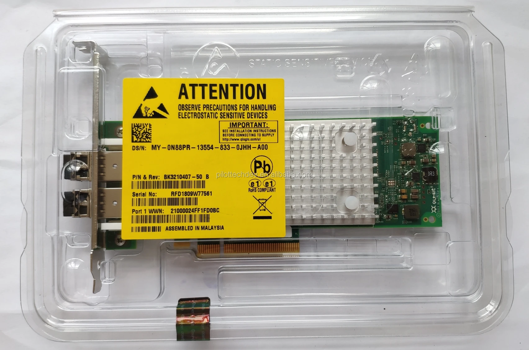 Qlogic Qle2742 Qle274232g-sr Fc Dual-port Pciex8 0n88pr Fibre Channel ...