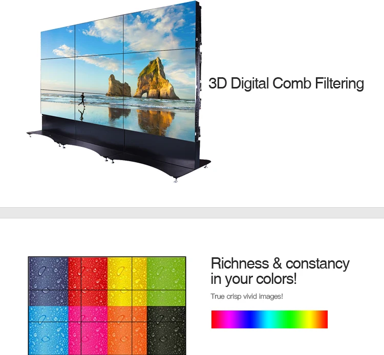 Customized Size Private Label Lcd Video Wall System Narrow Bezel Lcd ...