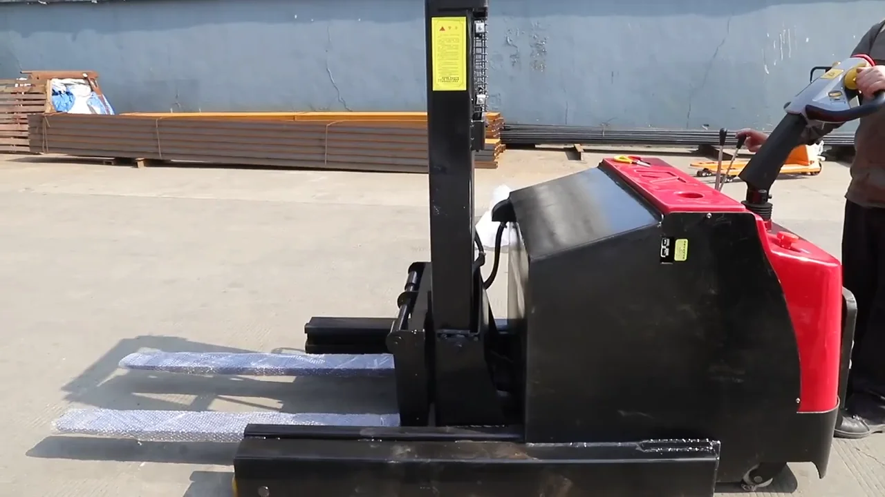 Small Pallet Stacker Truck Fully Automatic Walkie Electric Pallet Truck ...