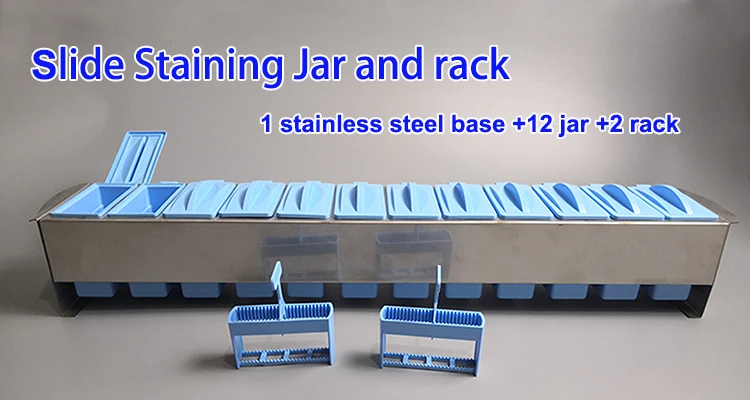 Yushuoda Slide Staining Rack & Jar - Efficient Histology