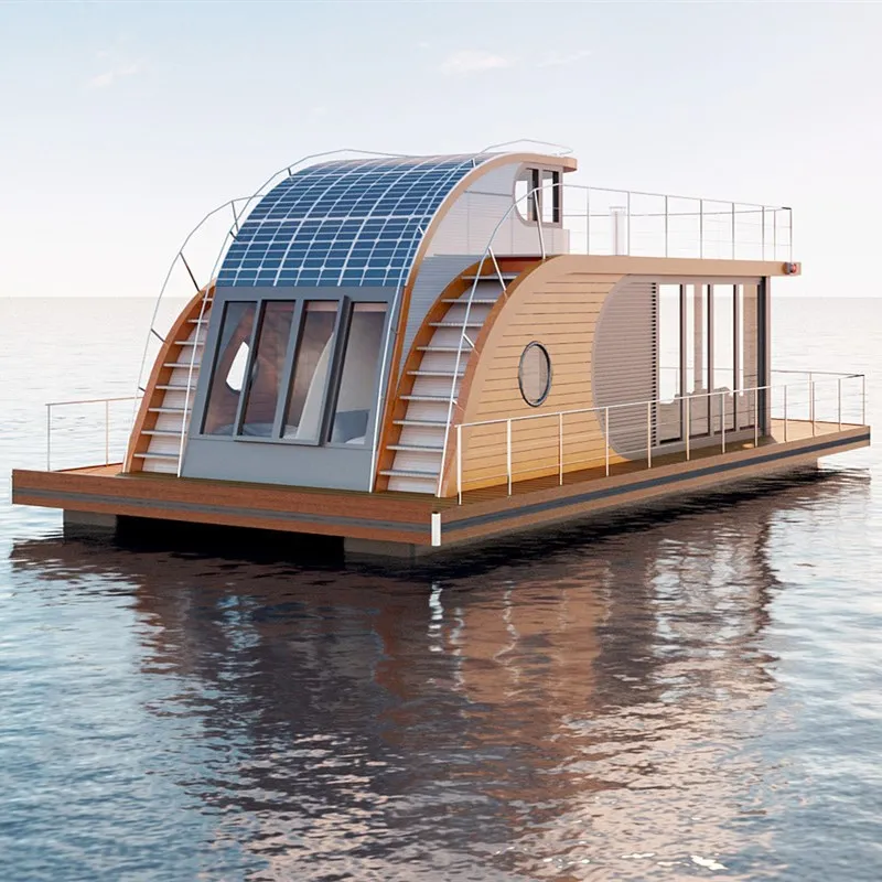 Water Villa Floating Houseboat Water Building Floating House Boat Water ...
