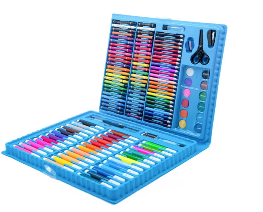 Hot Sales 120 Piece Plastic Box Art Drawing Set With Watercolor Pen And ...
