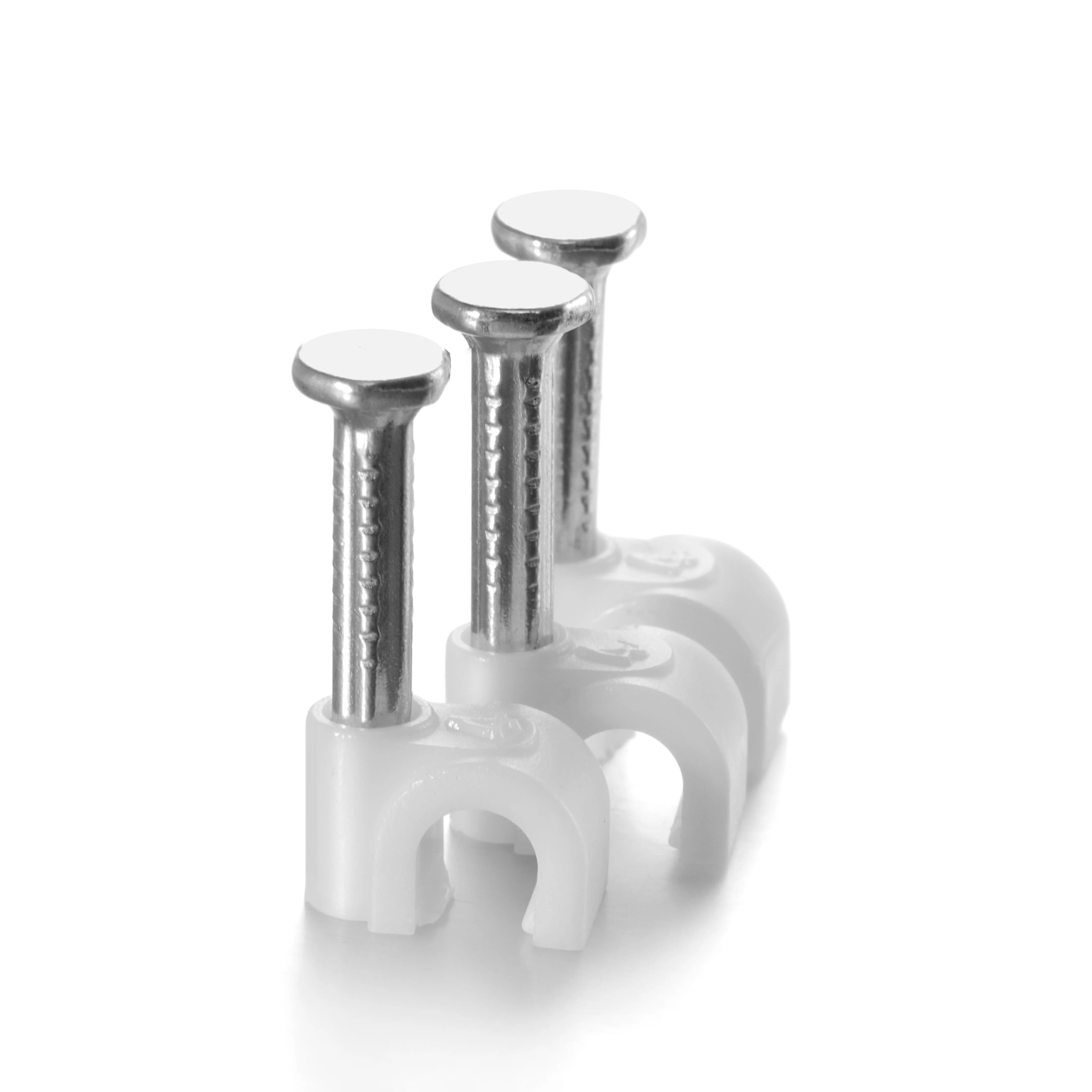 Plastic Pe Circle Cable Clips Wire Holder Wire Nail Adjustable ...