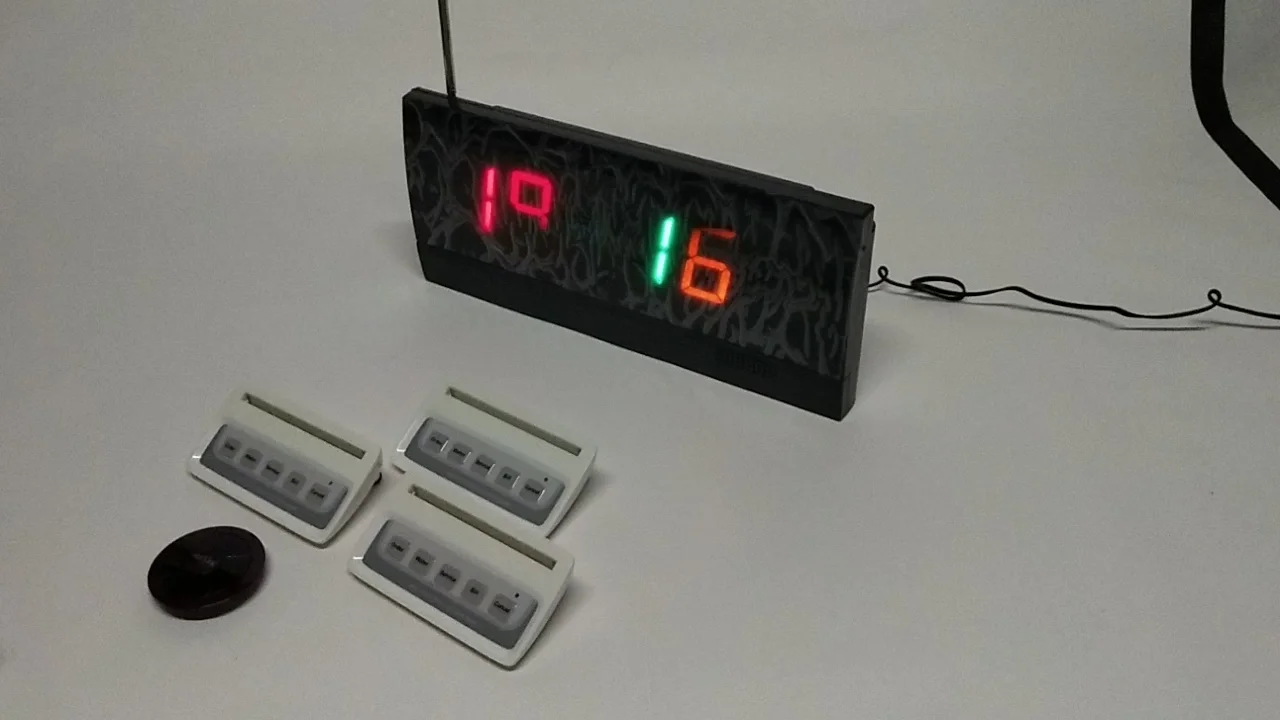Restaurant Wireless Five Buttons Table Menu Card Call Button For ...