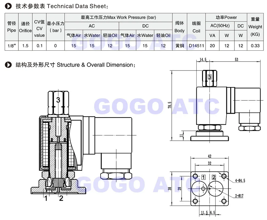 High Quality 15bar Screw Air Compressor Loading Control Valve 1/8 ...
