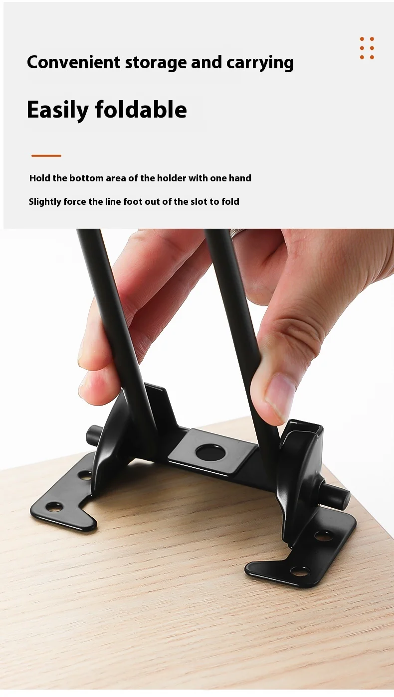 Modern Design Metal Folding Table Foot Coffee Computer Leg Support for ...