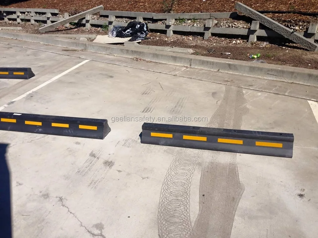 Wholesale Reflective Plastic Wheel Stop For Car Parking Concrete Wheel ...