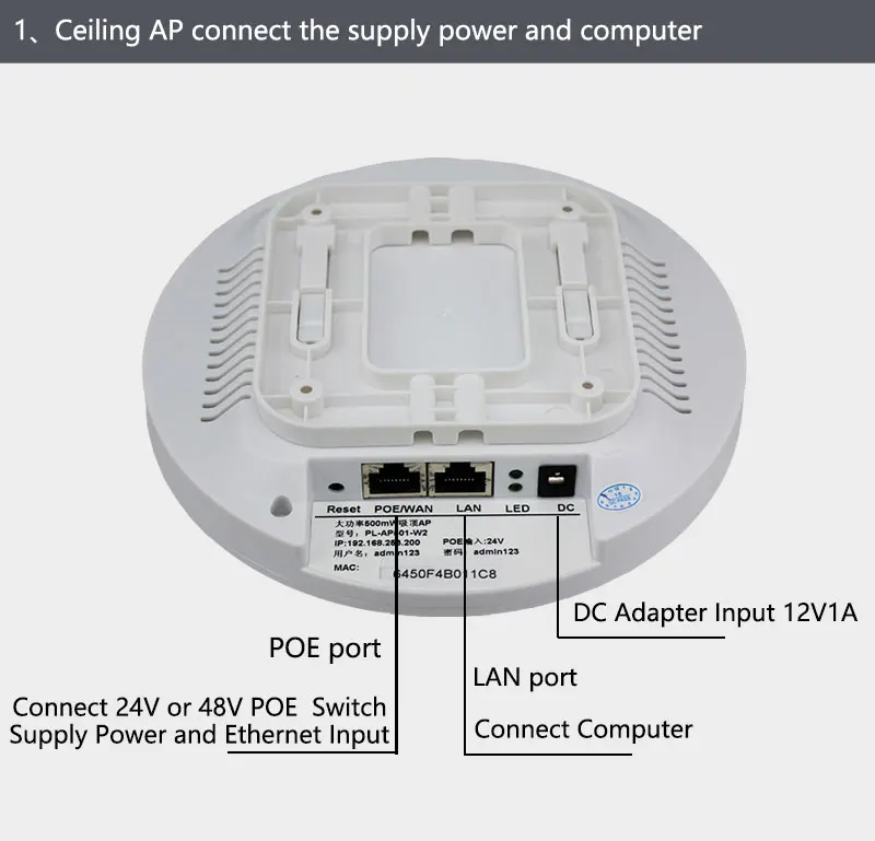 POE 24V48Vワイヤレスリピーターwifiルーター周波数範囲2.4G 300MbpsアクセスポイントMediaTekチップサプライヤー ...