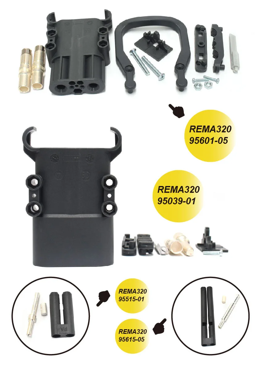 High Quality Rema 320a 150v Male Plug Connector 95500-01 Female Parts ...