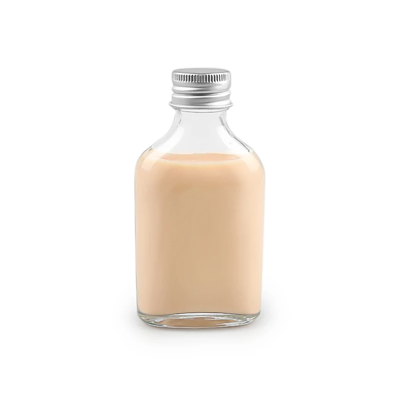 100ml 200ml 250ml Flat Empty Customized Glass Miniature Mini Alcohol ...