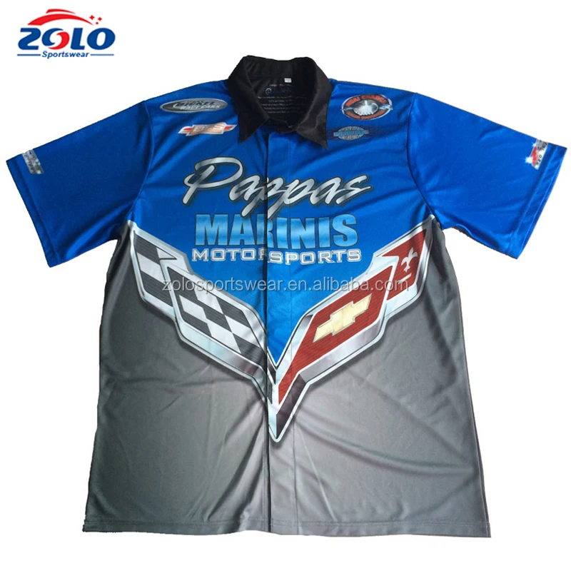 Custom Men's Motorcycle Race Team Shirts - Fast Dry & Breathable