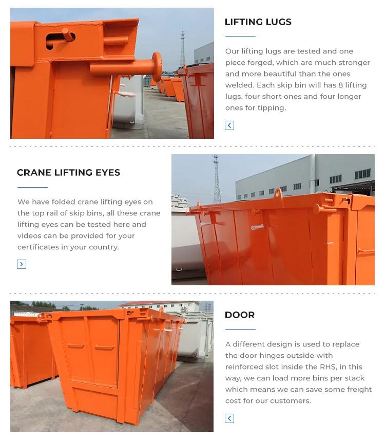 Metal Skip Bin Australia Standard Stackable Skip Bin With Forklift ...