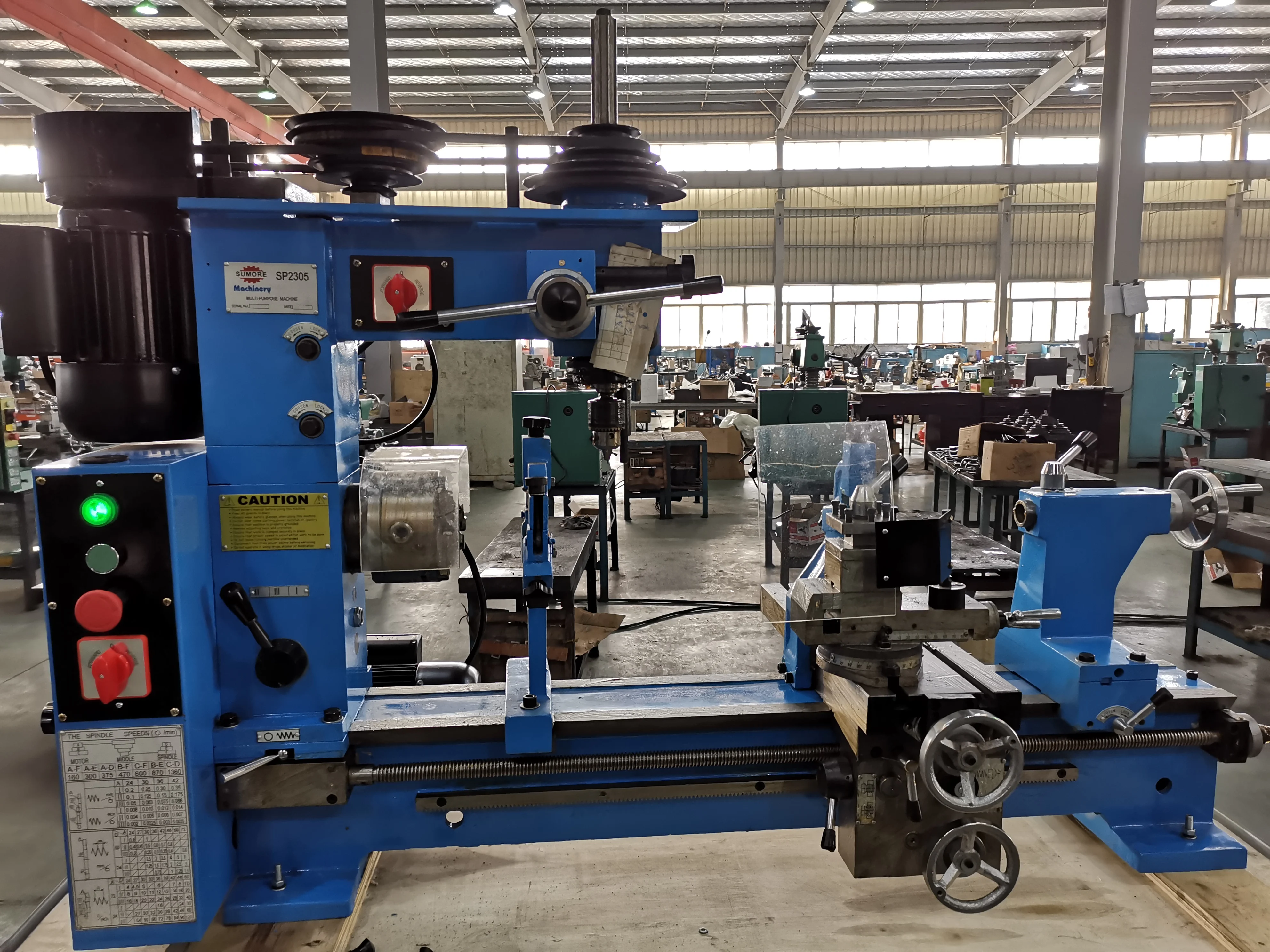 HQ500 Milling Machine Lathe - Multi-Purpose Combo Machine