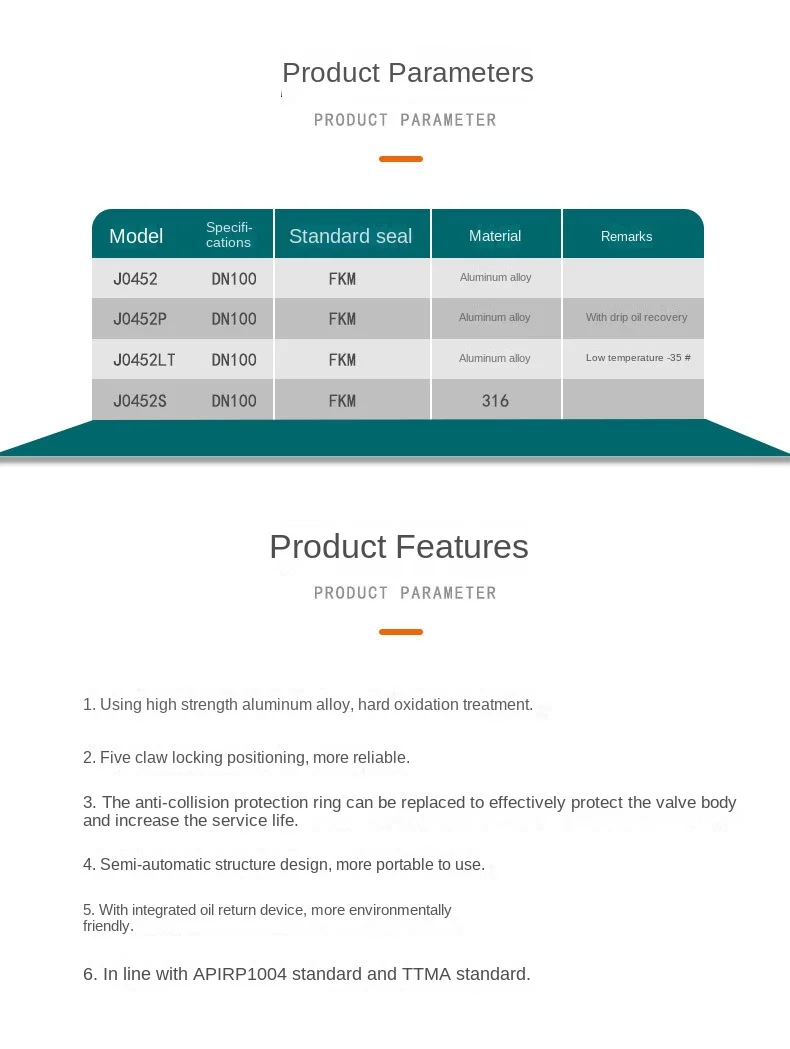 4 Inch API Dry Separation Bottom Loading Arm Joint Dry Disconnect Valve ...
