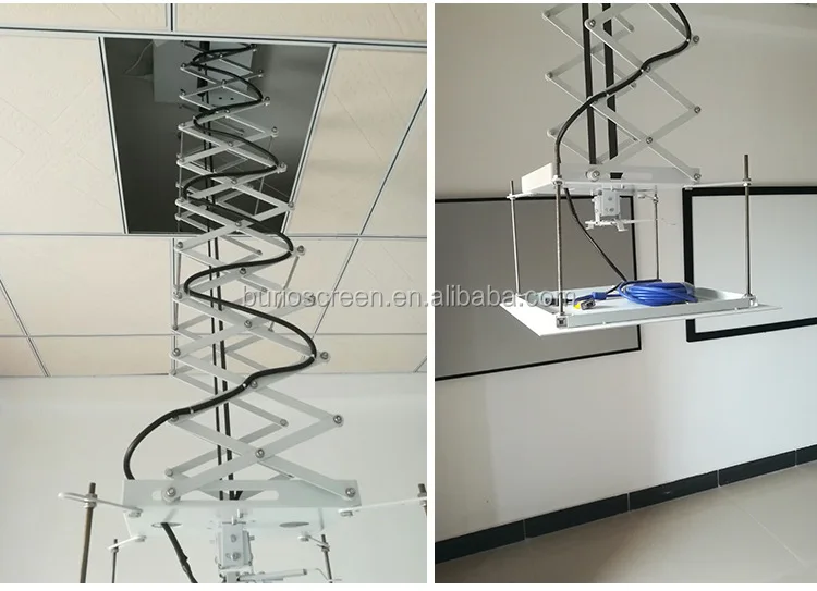 Overhead Projection Ceiling Mounts Mount Projector Motorized Lift ...