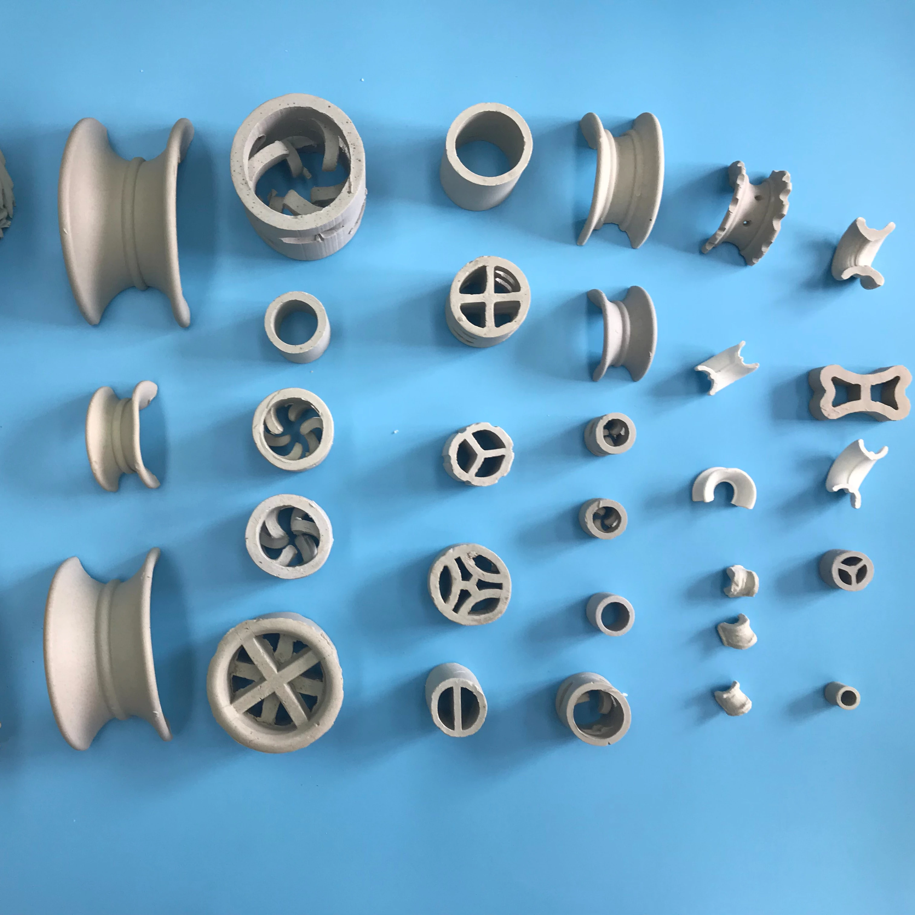 Ceramic Saddles Tower Packing Raschig Cross Partition Ceramic Random ...