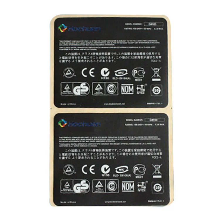 Customized Remote Control Label Adhesive Nameplate Printing Panel ...