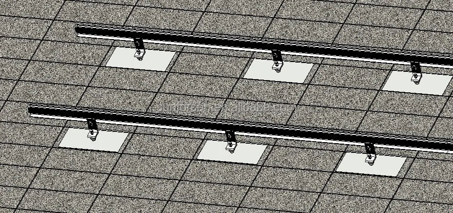 Aluminum Solar Brackets Solar Panel Shingle Roof Mounting Structure ...