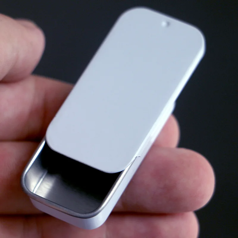 R 2024 Rectangle Lip Balm Slide Top Metal Tins Square Aluminum Sliding ...