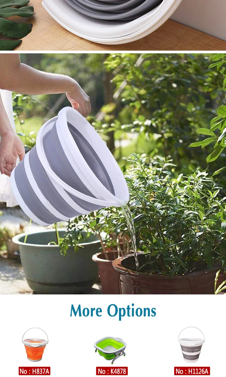 Collapsible Foldable Water Bucket 10l Portable Folding Water Container ...