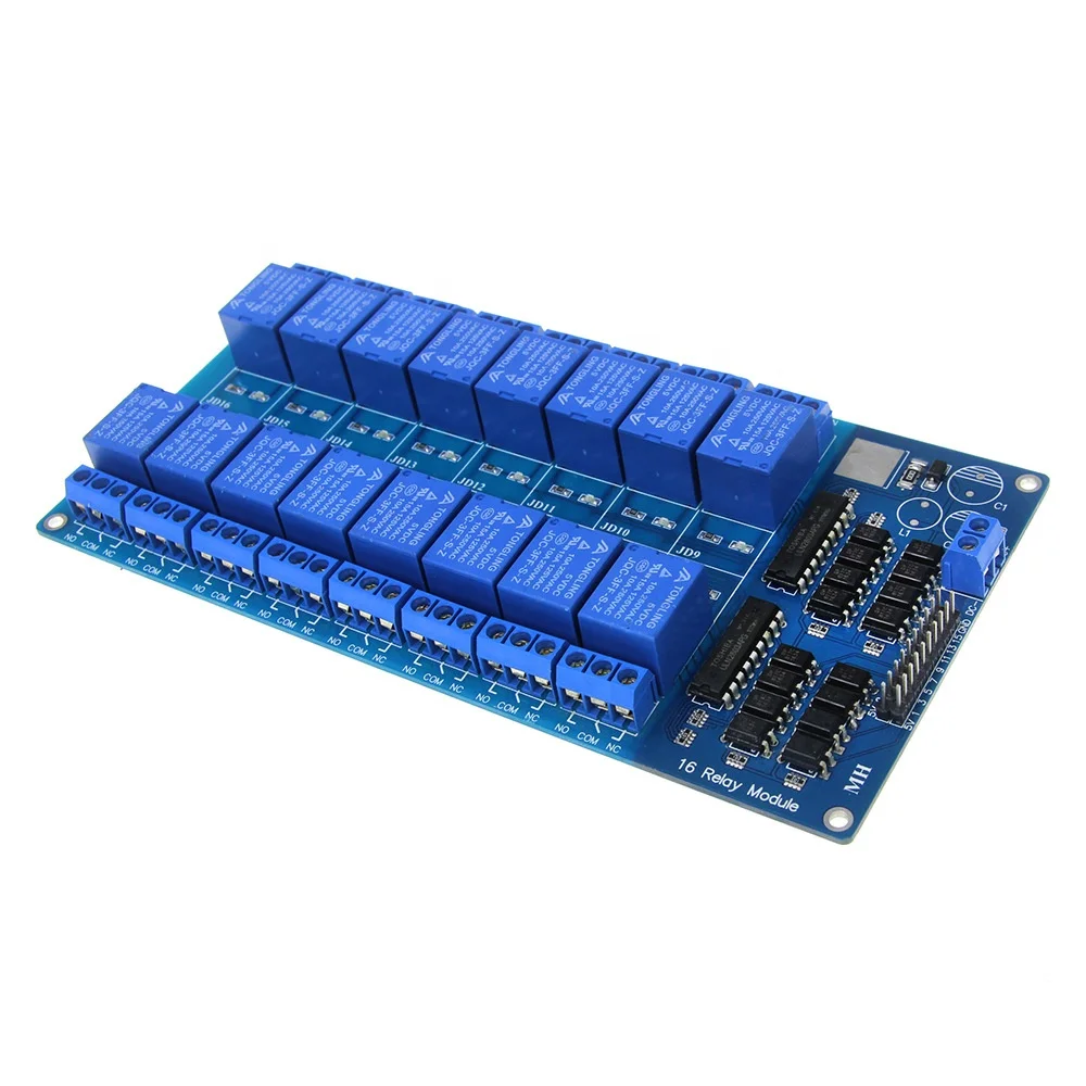 16-channel Relay Module 5v 12v Control Board With Optocoupler ...
