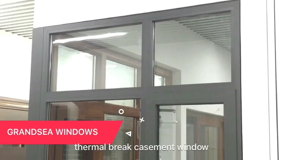 Modern Commercial Interior Aluminum Swing Window With Fixed Window ...