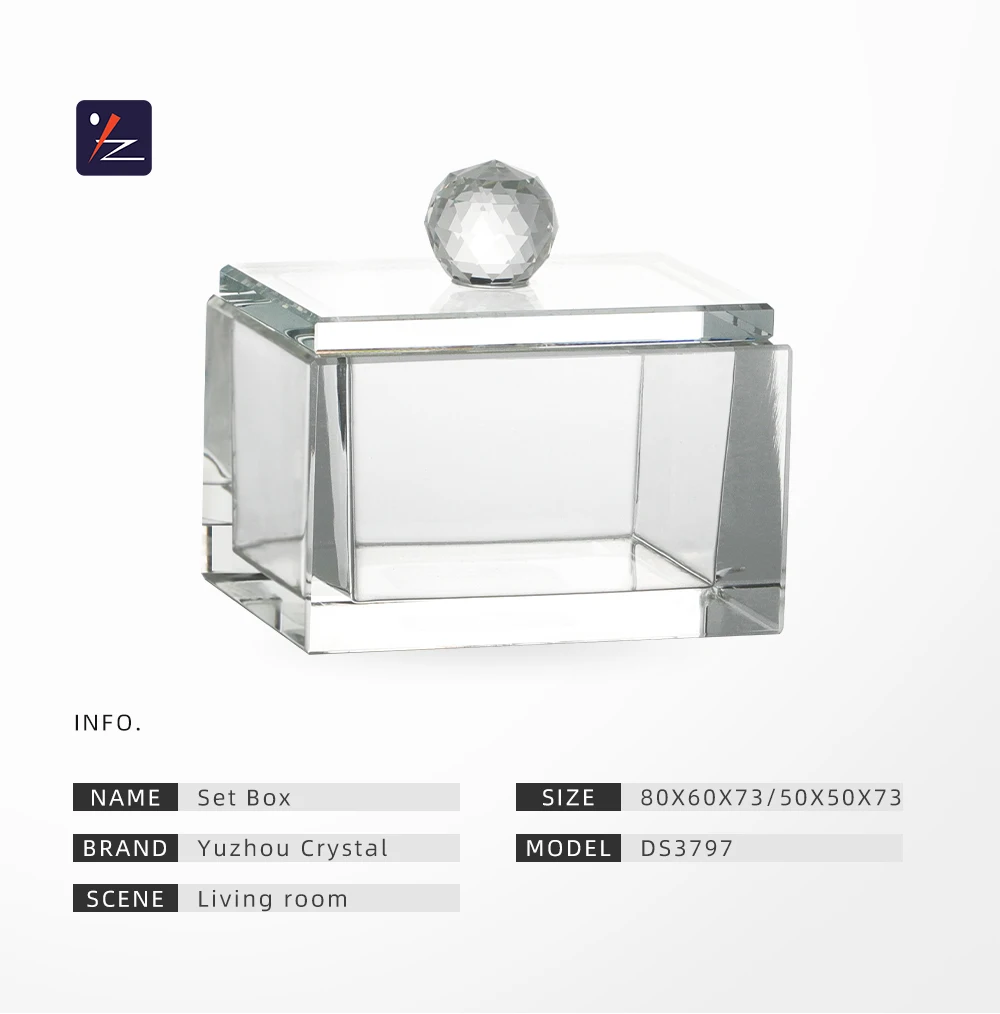 Wholesale Transparent Jewelry Box European Crystal Storage Box Storage ...