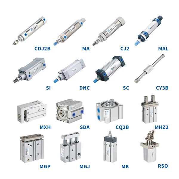 Ma/md/mal/sc/sda/acq/si Airtac Pneumatic Double Acting Cylinder