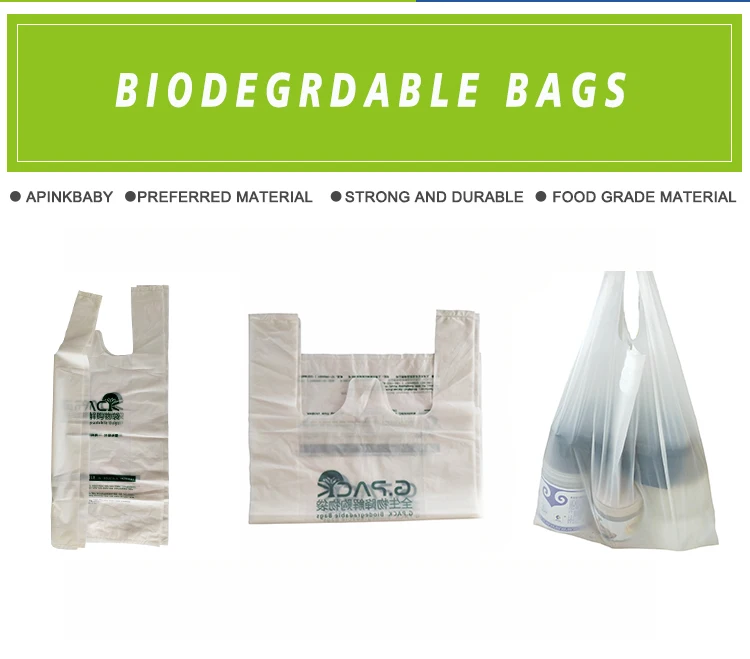 Custom Reusable Biodegradable Plastic Grocery Shopping Bags With Logos ...