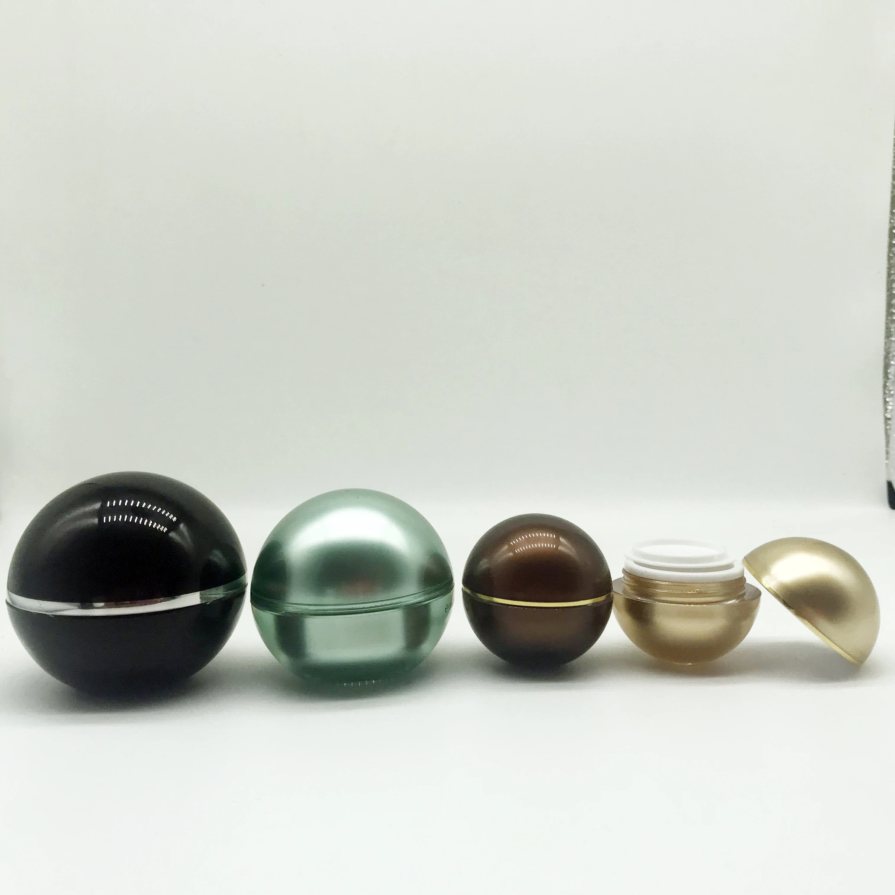 UU Package 100g Body Scrub Container Ball Shaped Skincare Jars Cosmetic ...