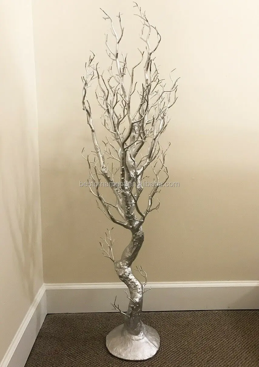 Artificial Gold Crystal Wedding Table Tree Centerpieces