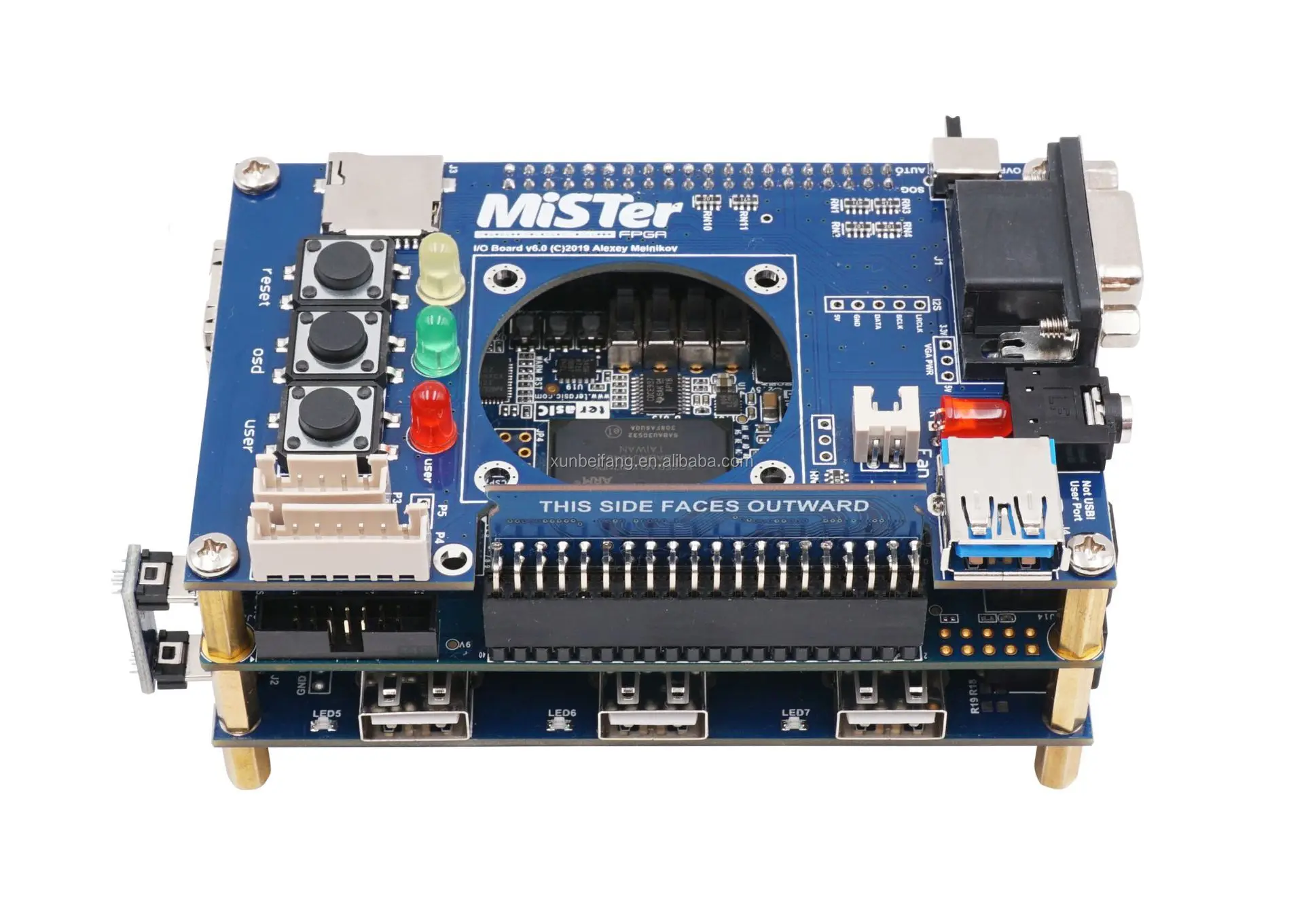 Manual Welding Usb Hub V2.1 Extender Board For Mister Fpga Io Board Set Accessories For Terasic ...