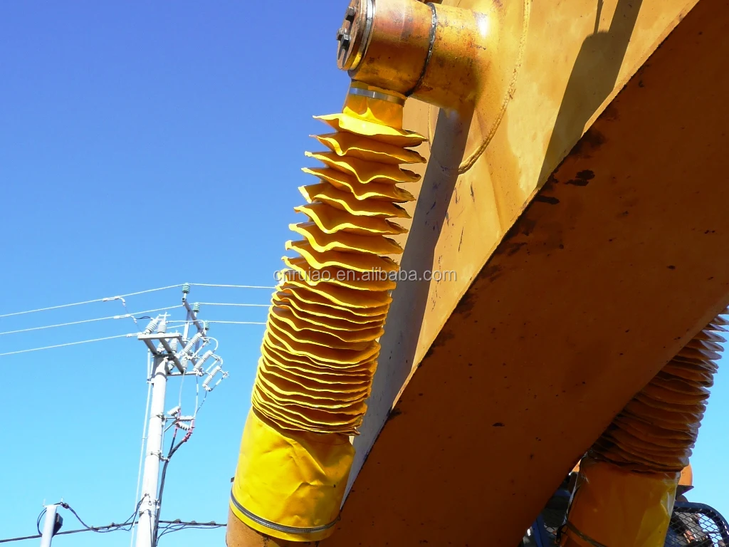 Cnc Machine Round Shaft Bellows Flexible Hydraulic Cylinder Sewn Bellow ...