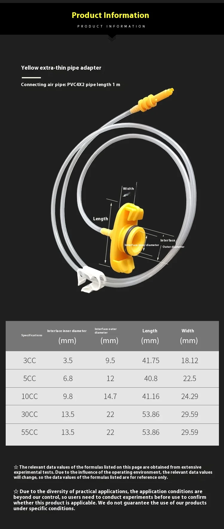 Customizable Extra Fine PP Pipe Clamp Adapter Syringe Glue Amount ...