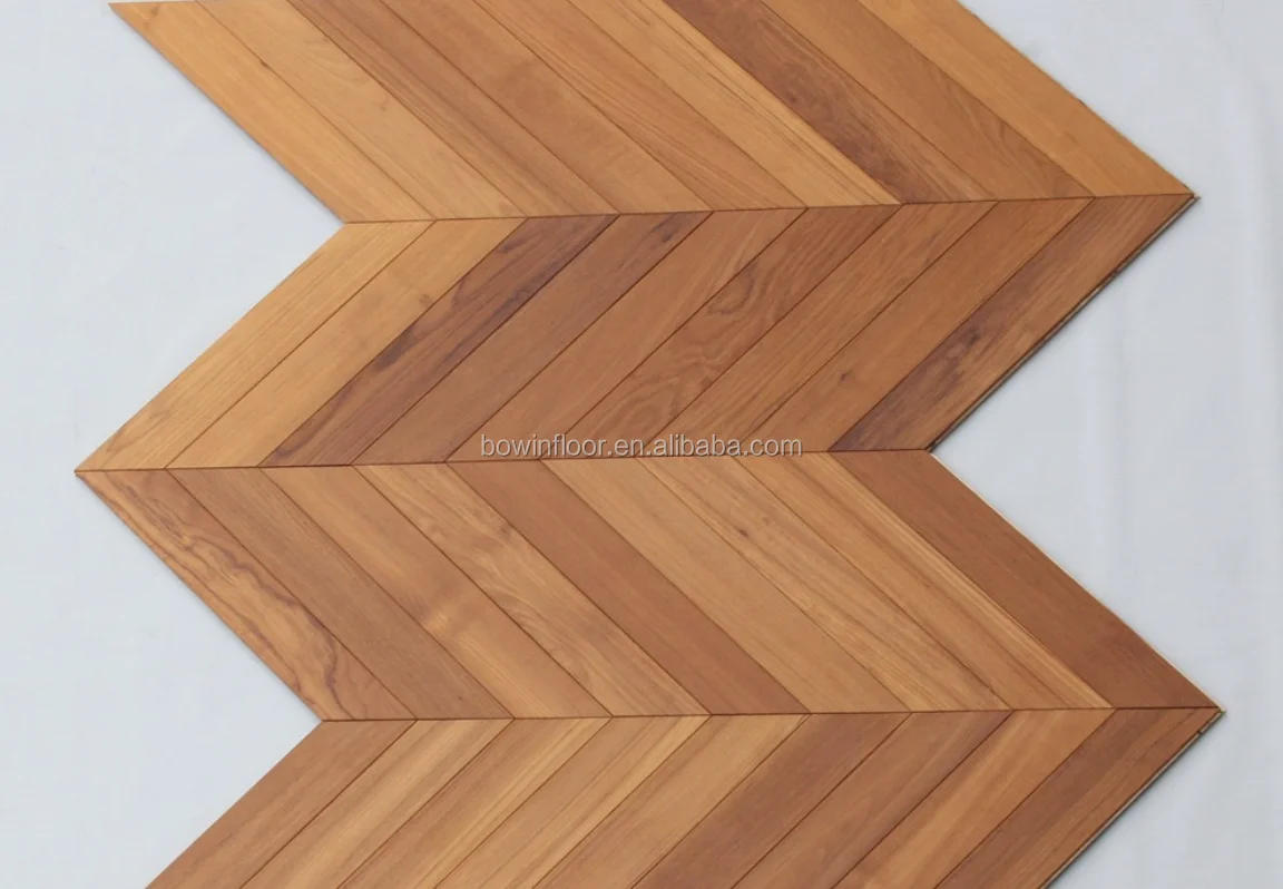 Burmese Teak Wood Veneer - Durable Engineered Flooring