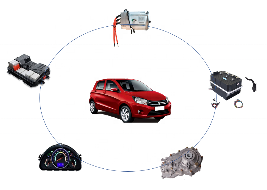Asynchronous Motor for Electric Cars - 15KW Efficiency