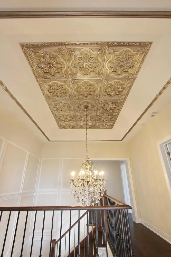 Mediterranean Golden Panel PU Material Wall Plank Design, square Panels ...