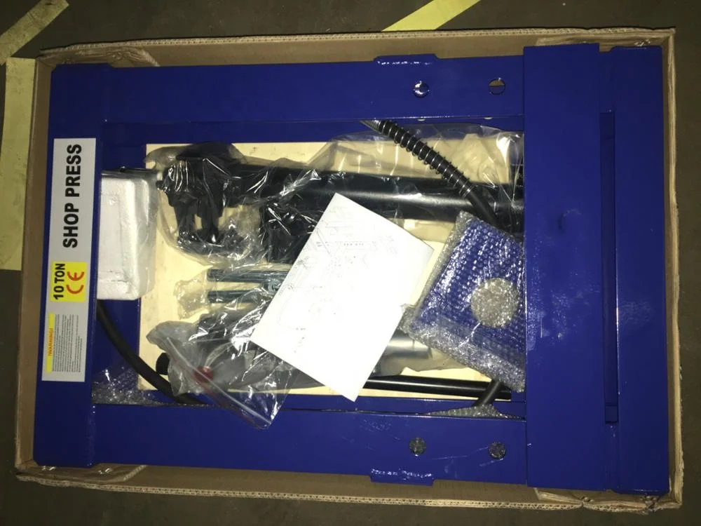 10 Ton Hydraulic Shop Press with Gauge - Precision & Power