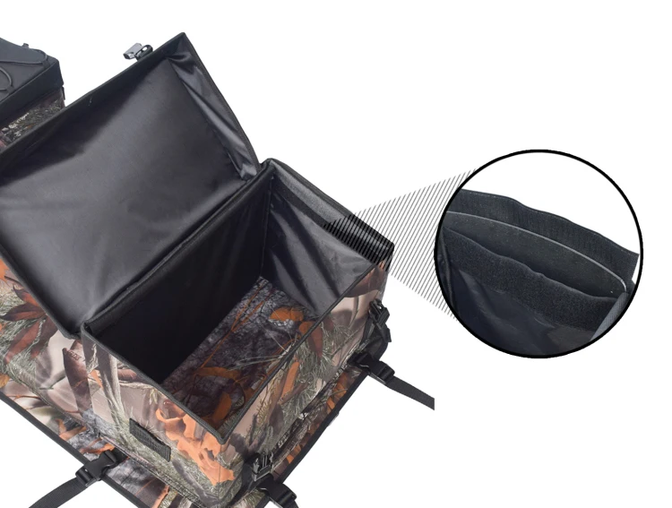 Multi-compartment ATV Camouflage Cargo Padded-Bottom Rack Pack Storage Bag