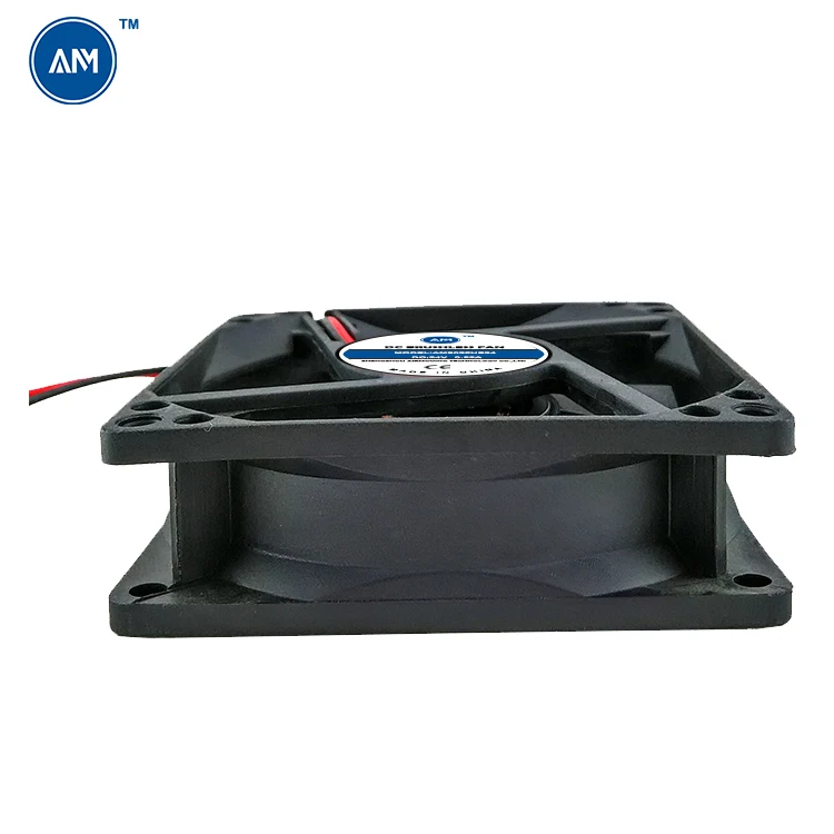 High RPM 80x80x25 Brushless 12 Volt DC Fan - AM8025