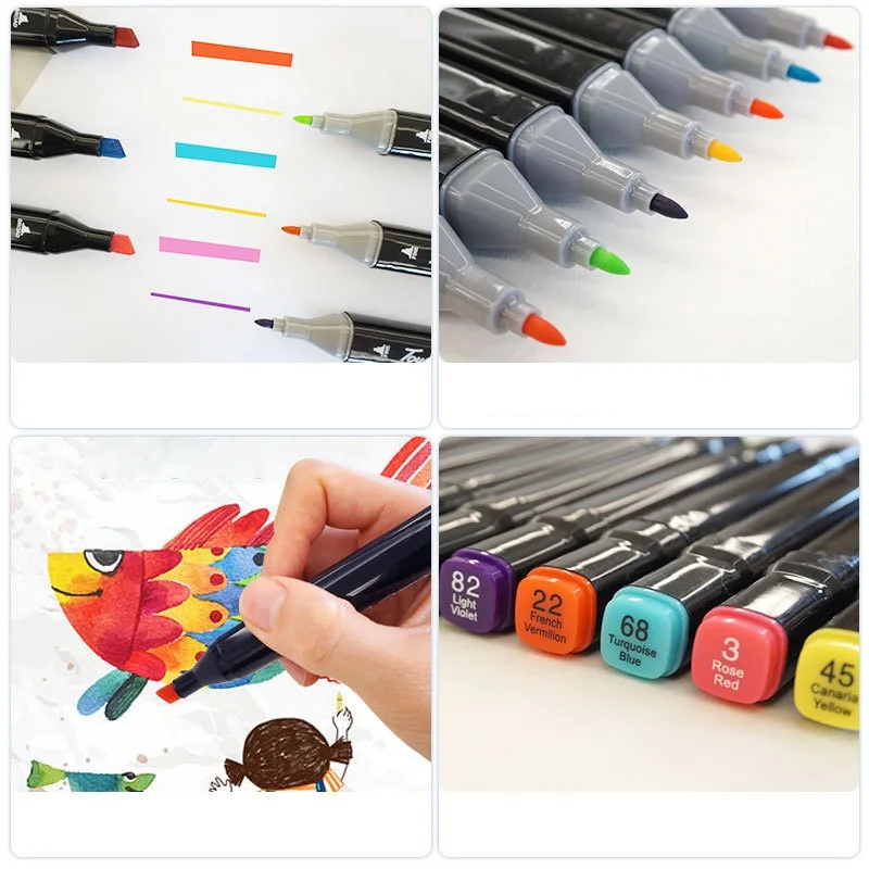 24/36/48/80colors Professional Drawing Pens - Art Markers
