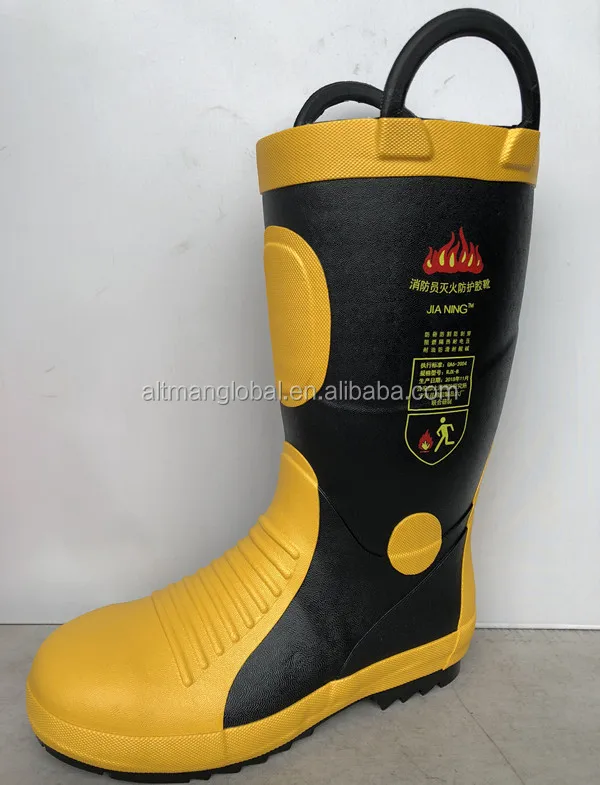 Fireman Yellow Steel Toe Rubber Boots Safety Boots| Alibaba.com