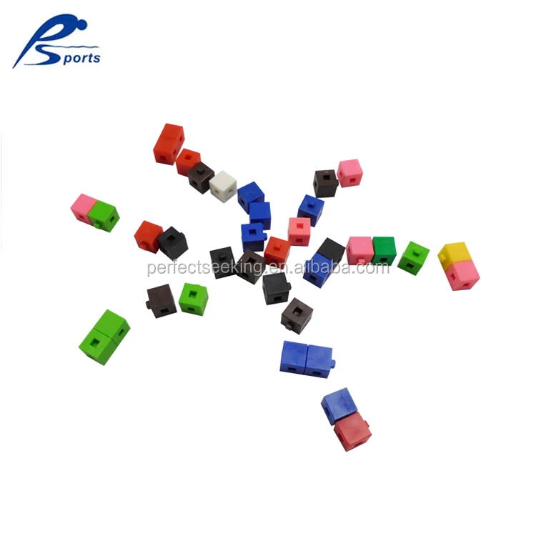 Educational Toys For Kids Plastic Linking Blocks 1cm Small Snap Cubes ...